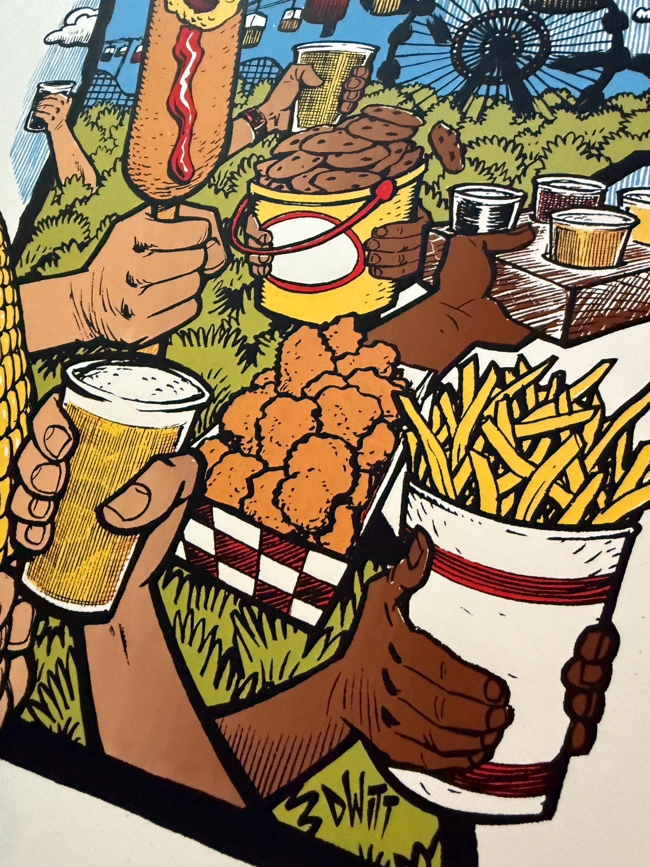 The Minnesota State Fair - 5 Color Limited Edition Screen Print - Etsy