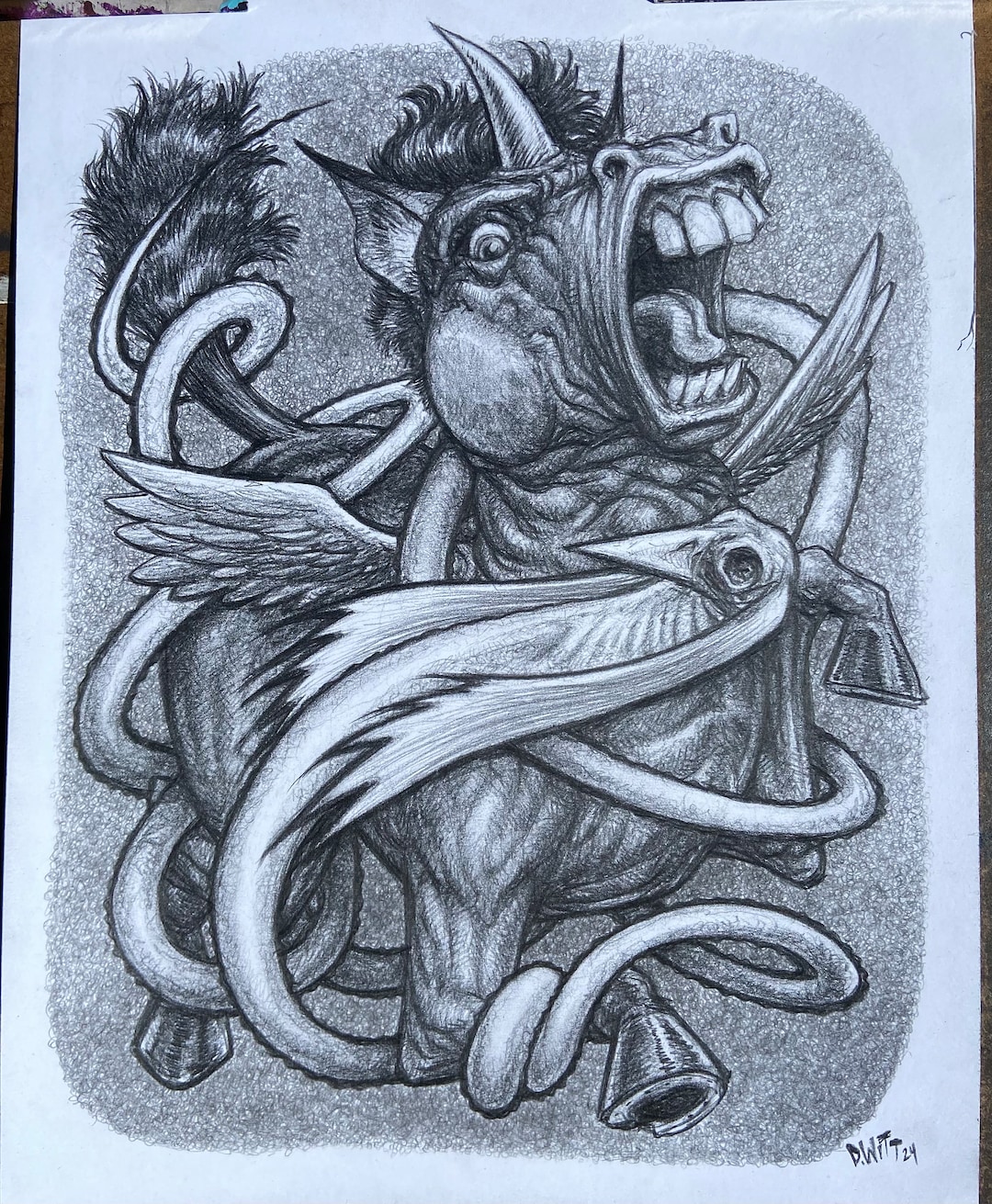 Entanglement - Original Pencil Drawing - Etsy