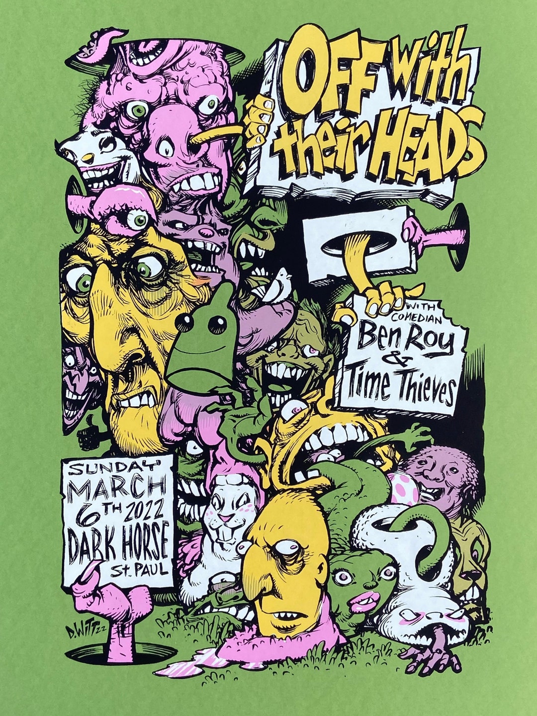Off With Their Heads Limited Edition Screen Print Gigposter - Etsy