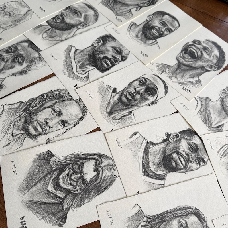 David Pencil Drawing - Etsy