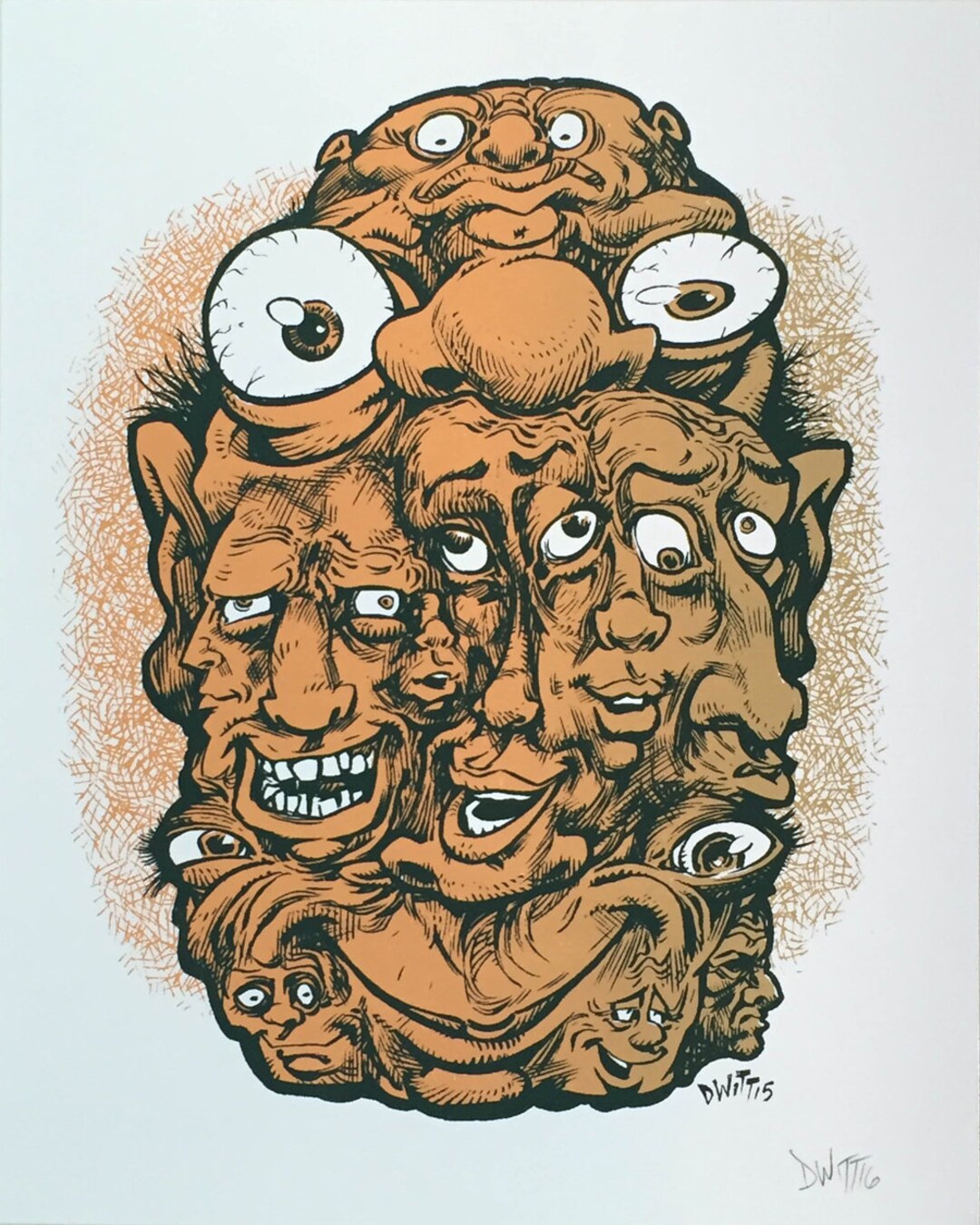 Face Purge 4 Screen Printed Art Print - Etsy