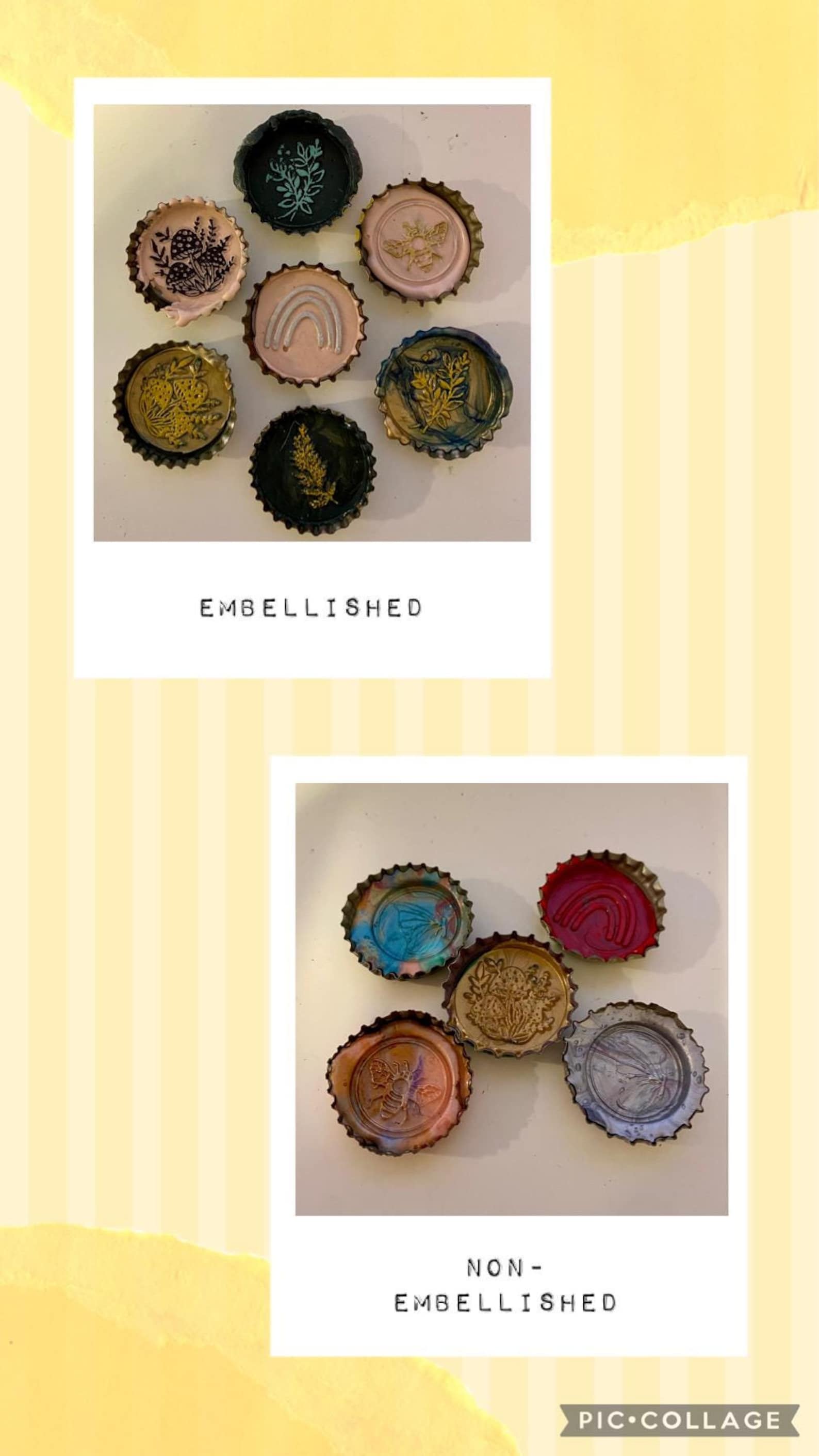 Bottle Cap Keychains - Etsy