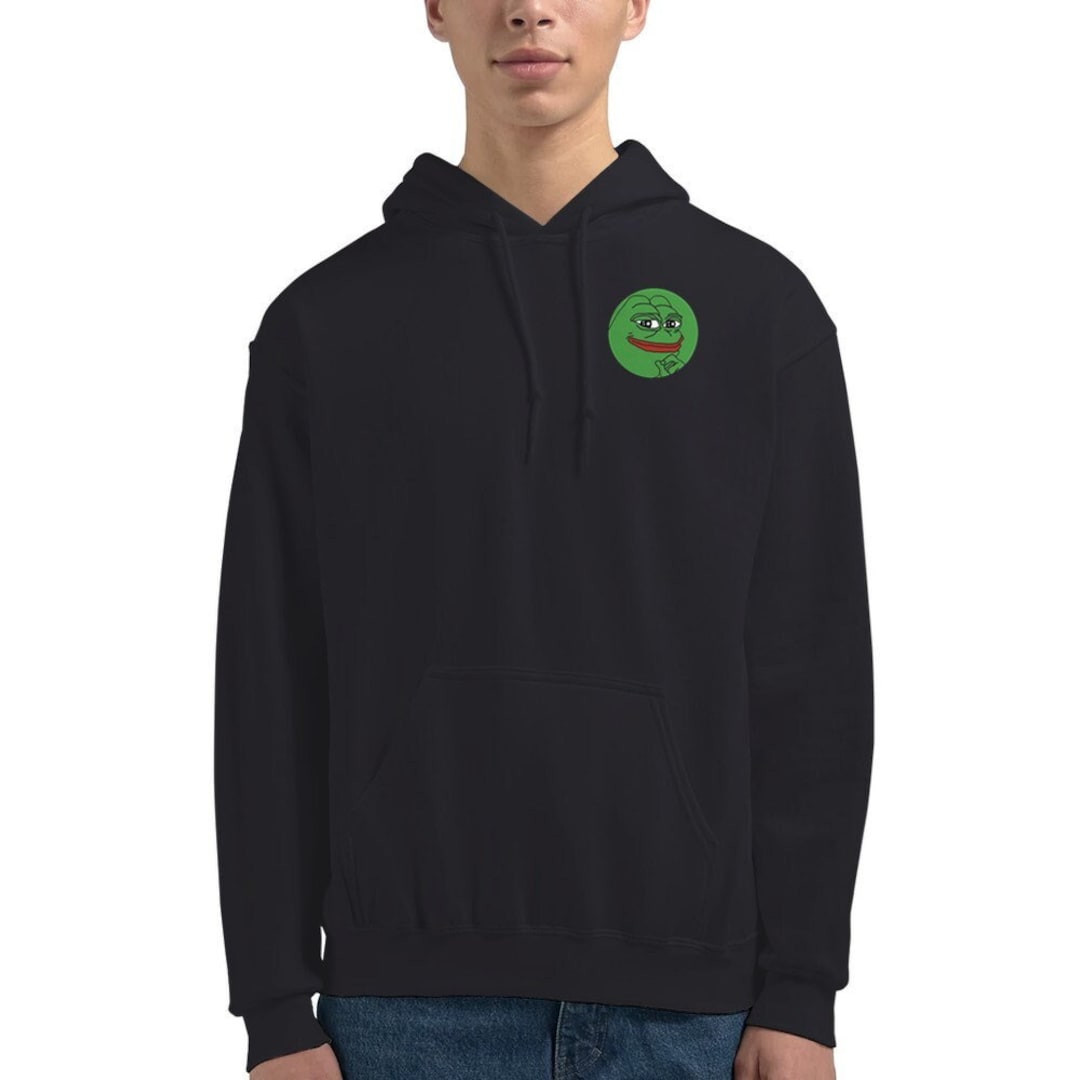Pepe Black Hoodie Sweatshirt Pepeverse, Pepe the Frog, X069, Matt Furie ...