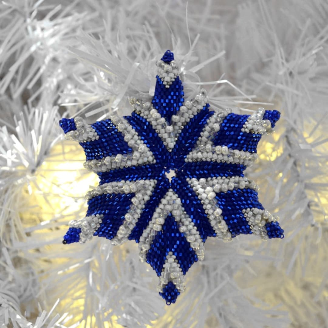 Geometric Christmas Star- ENGLISH LANGUAGE - Beading Pattern - Etsy
