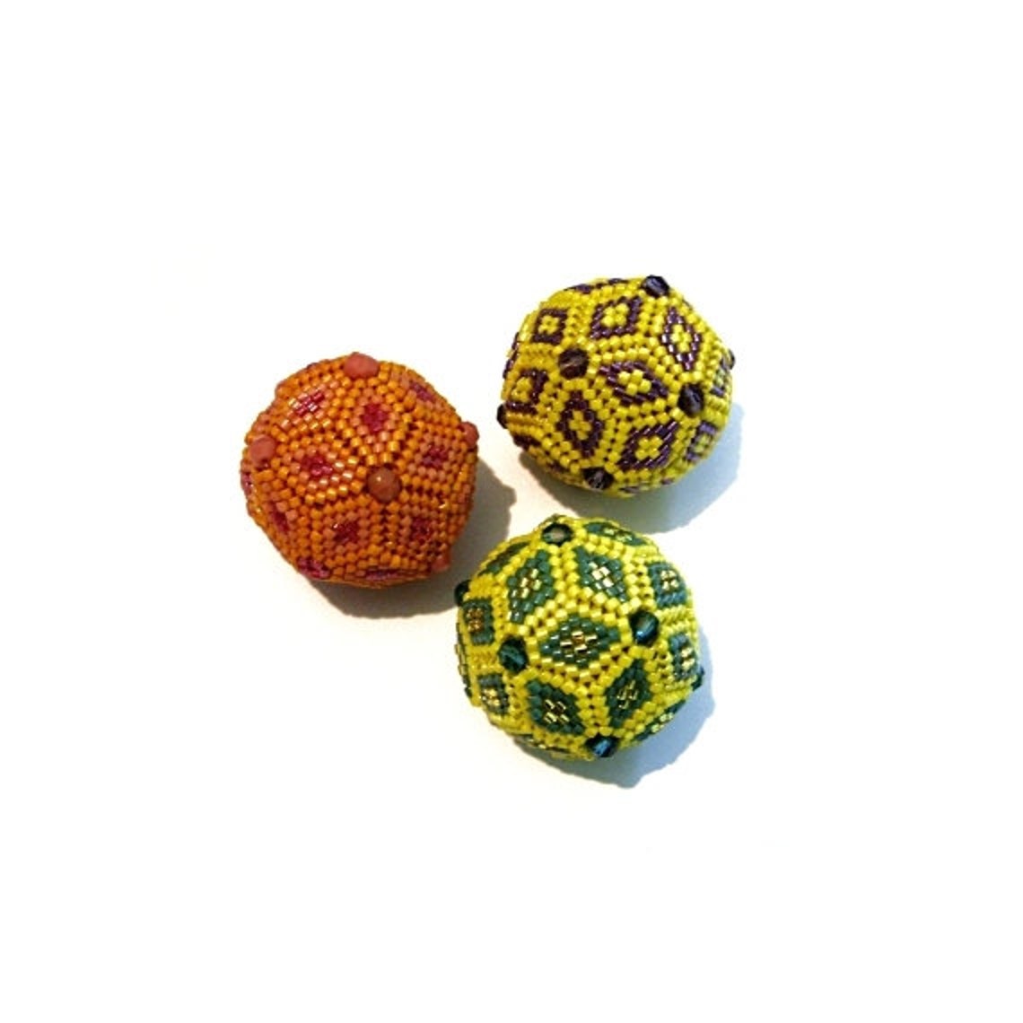 Geometric Beaded Beads- ENGLISH LANGUAGE - Beading Pattern - Etsy