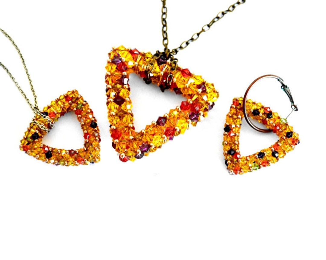 Crystal Triangles- ENGLISH LANGUAGE - Beading Pattern - Etsy