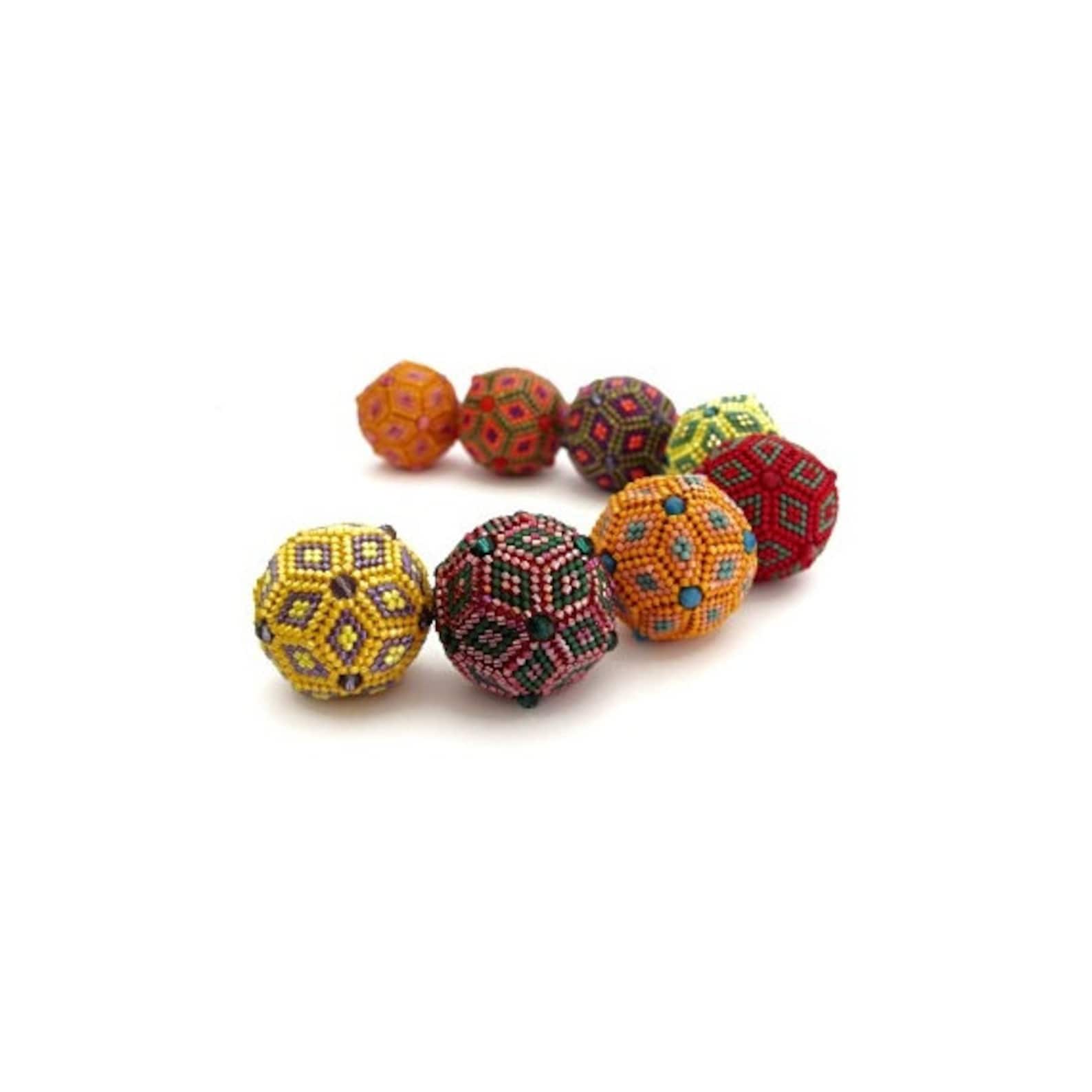 Geometric Beaded Beads- ENGLISH LANGUAGE - Beading Pattern - Etsy