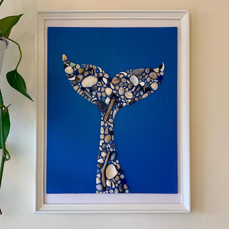 Mosaic Whale - Etsy