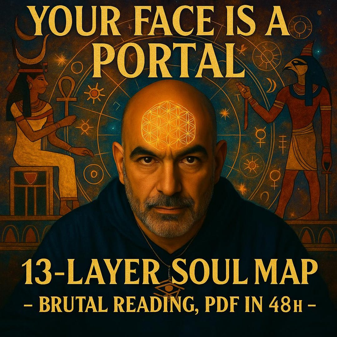 Face Soul Map Psychic Reading. Karmic Blueprint, Aura, Chakra, Totem ...