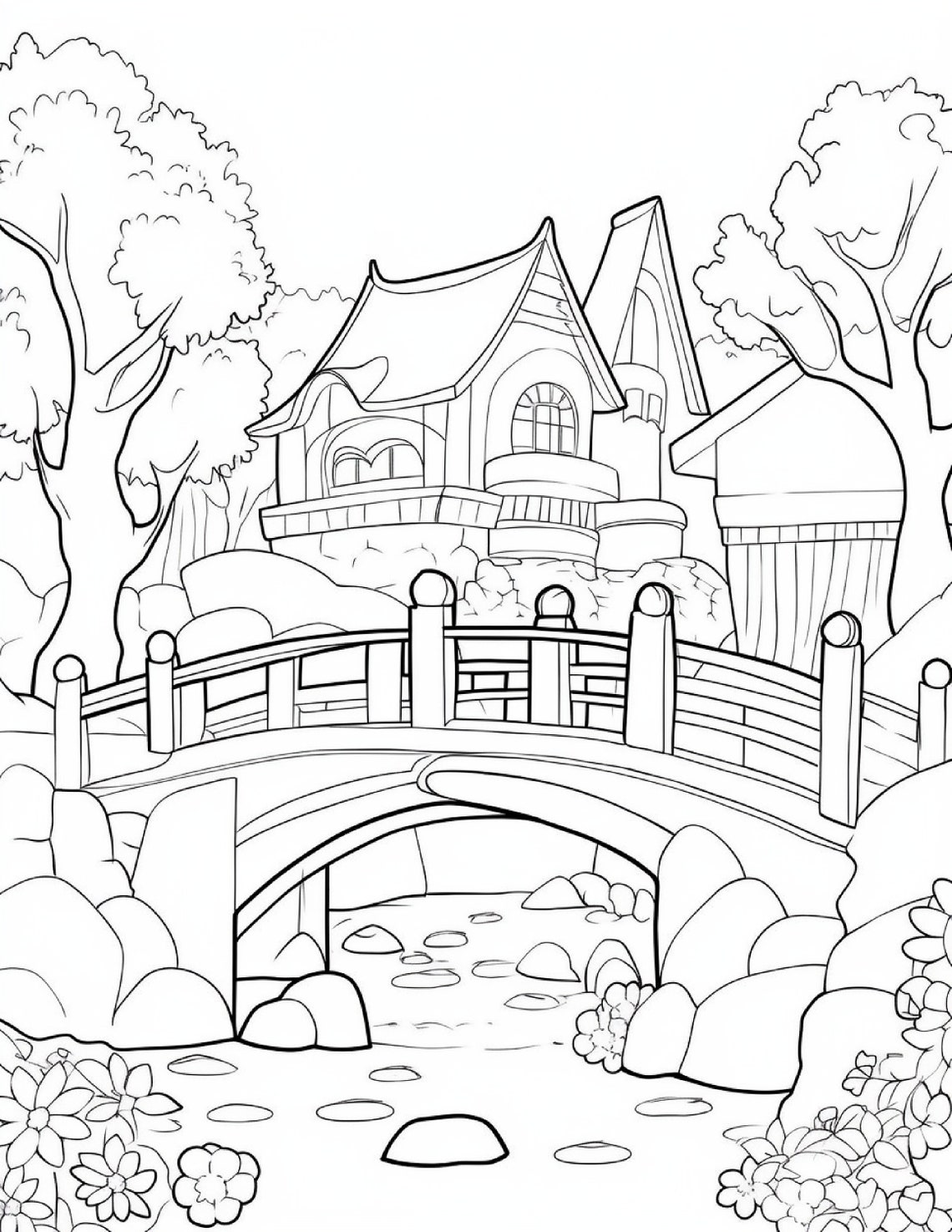 Printable Adult Flower Coloring Book:relaxation Art Therapy Pages ...