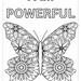 Mindful Butterfly Coloring Book for Adults Stress Relief, Relaxation ...