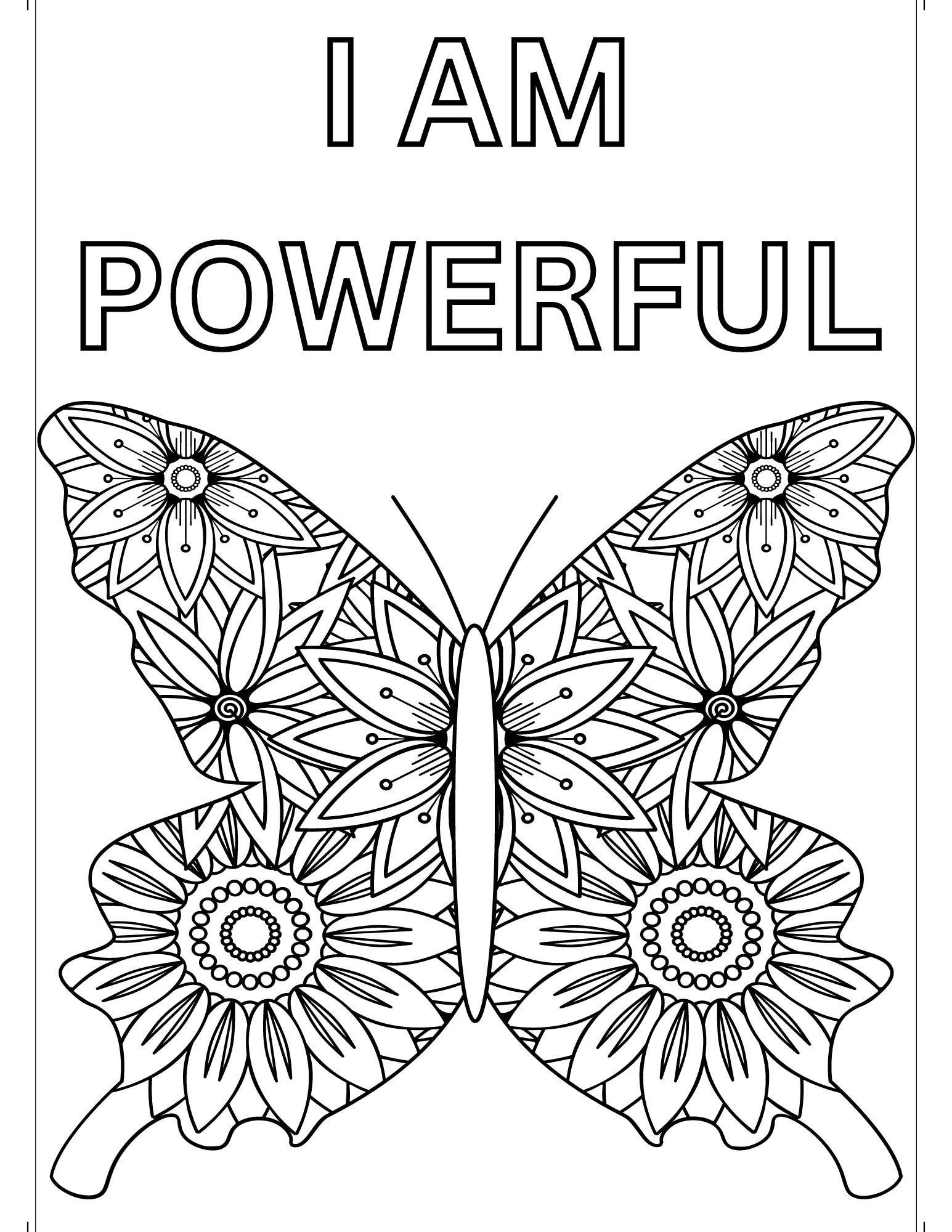 Mindful Butterfly Coloring Book for Adults Stress Relief, Relaxation ...