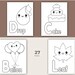 Alphabet Coloring Pages- Digital ABC Pages, Preschool Activity ...