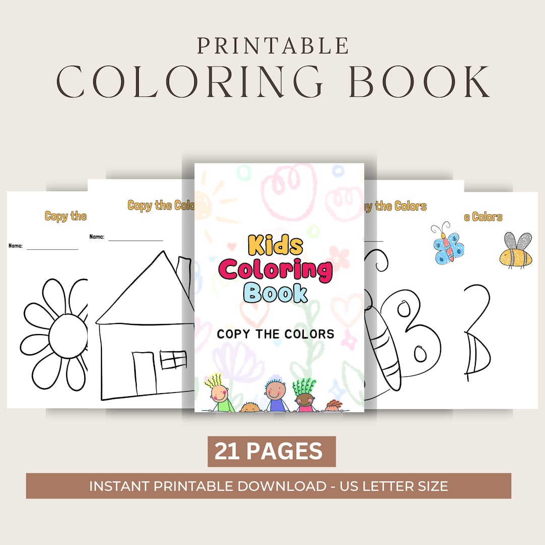 Kids Coloring Book: Fun & Educational Pages | Printable Activity Sheets ...
