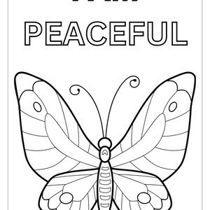 Mindful Butterfly Coloring Book for Adults Stress Relief, Relaxation ...