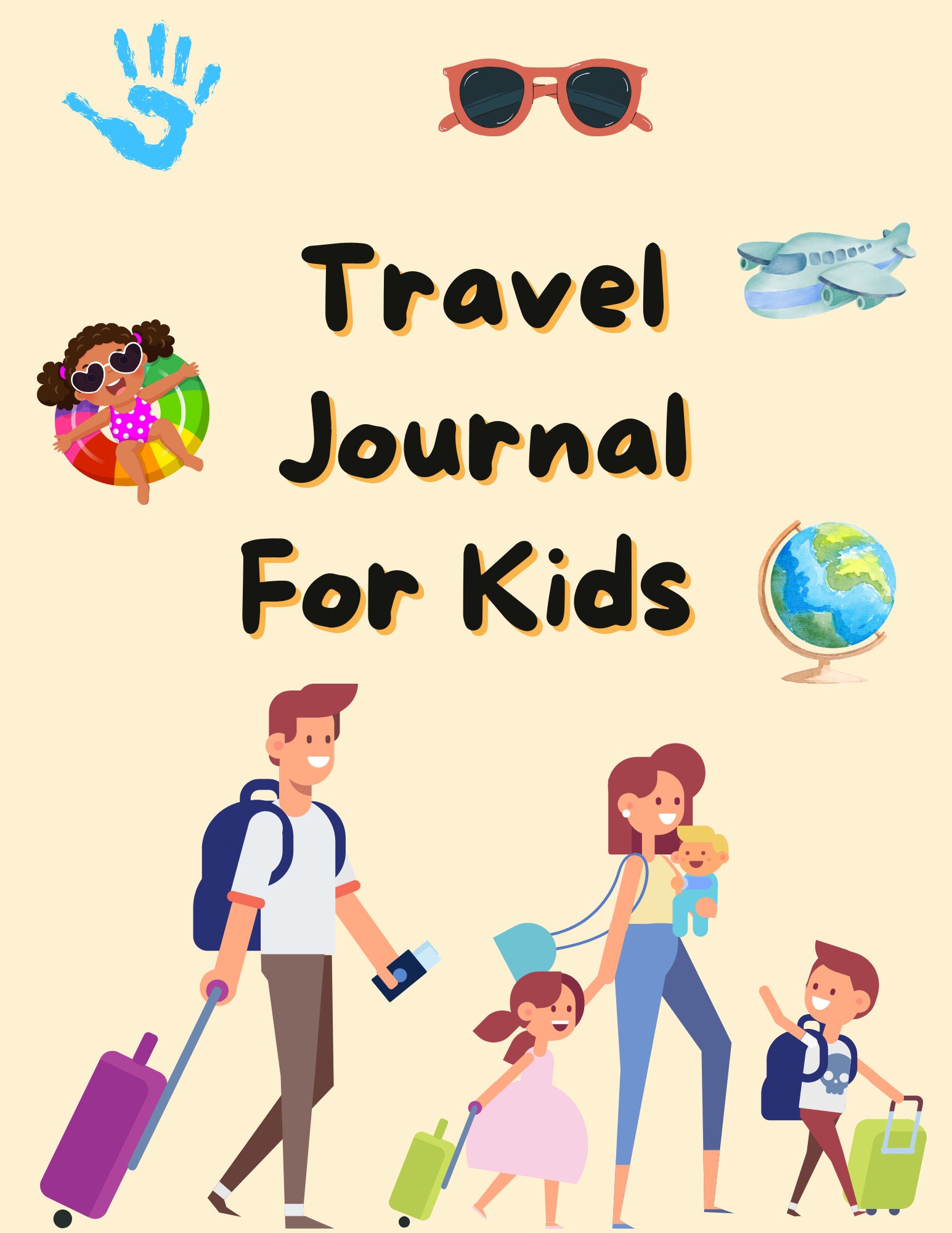 Digital Travel Journal for Kids| Printable| Travel Diary for Children ...