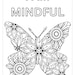 Mindful Butterfly Coloring Book for Adults Stress Relief, Relaxation ...