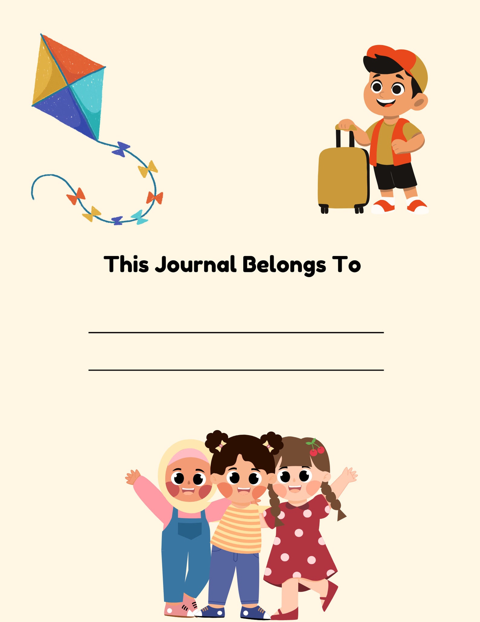 Digital Travel Journal for Kids| Printable| Travel Diary for Children ...
