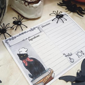 Halloween Recipe Cards | Spooky Vintage Goth Style | Jane Austen ...