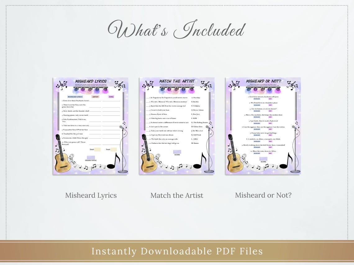 Misheard Lyrics Party Games for Adults & Teens | Hilarious Music ...