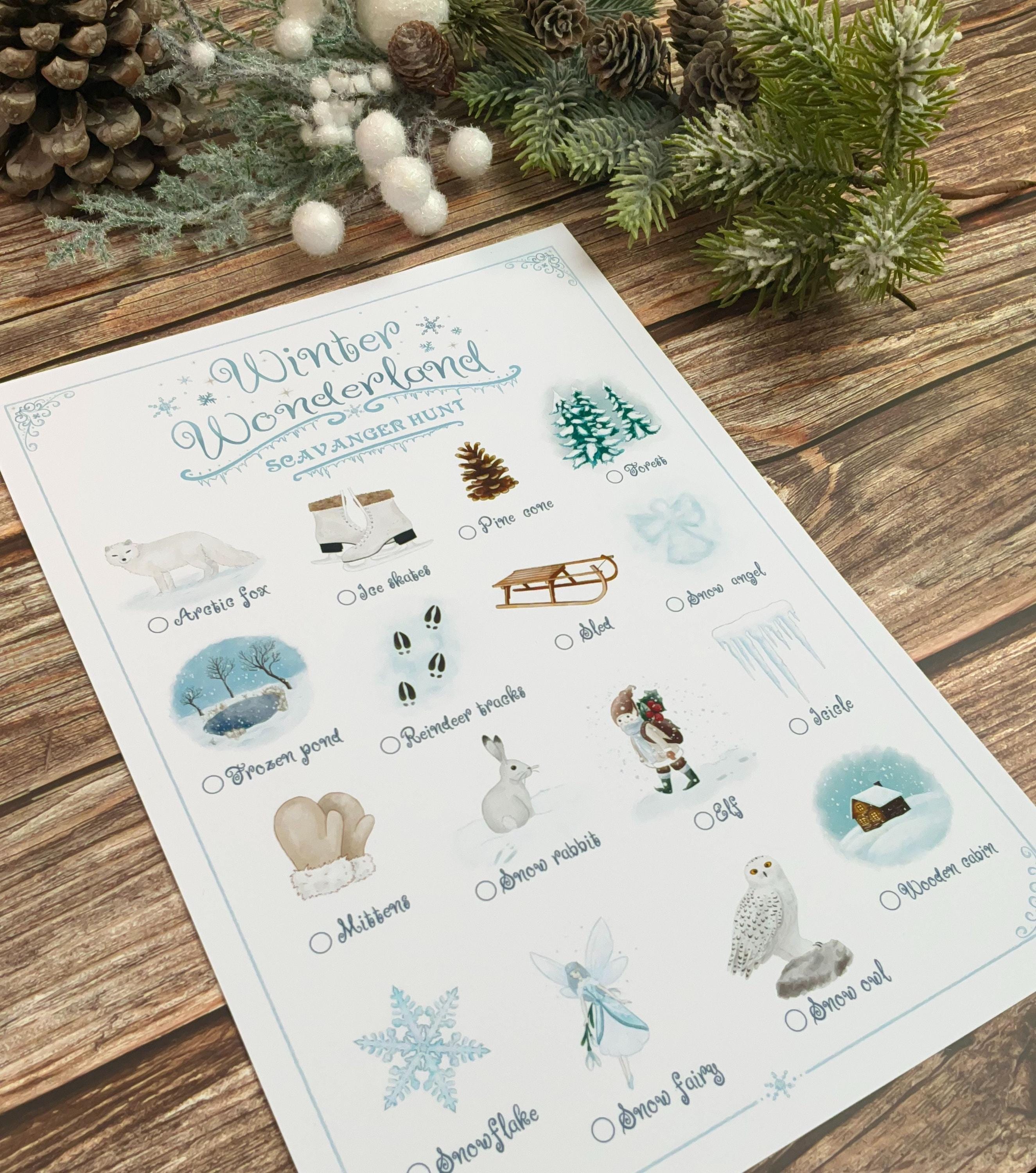 Winter Wonderland Scavenger Hunt | Printable Game for Kids | Family ...
