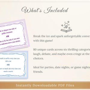 Would You Rather Game | Team Building Conversation Starter Cards | This ...