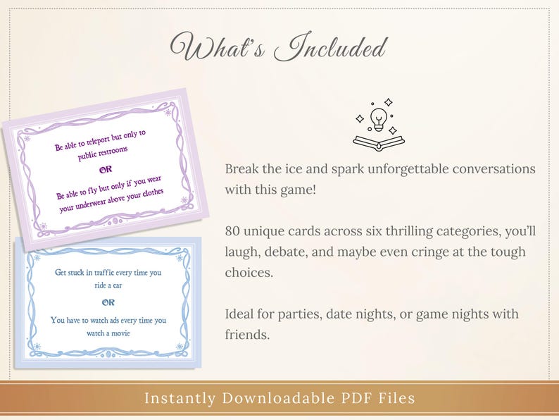 Would You Rather Game | Team Building Conversation Starter Cards | This ...