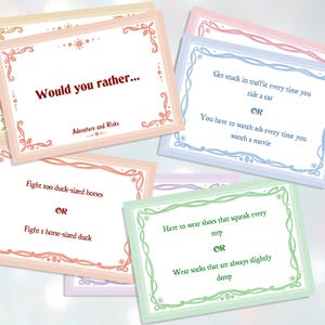 Would You Rather Game | Team Building Conversation Starter Cards | This ...