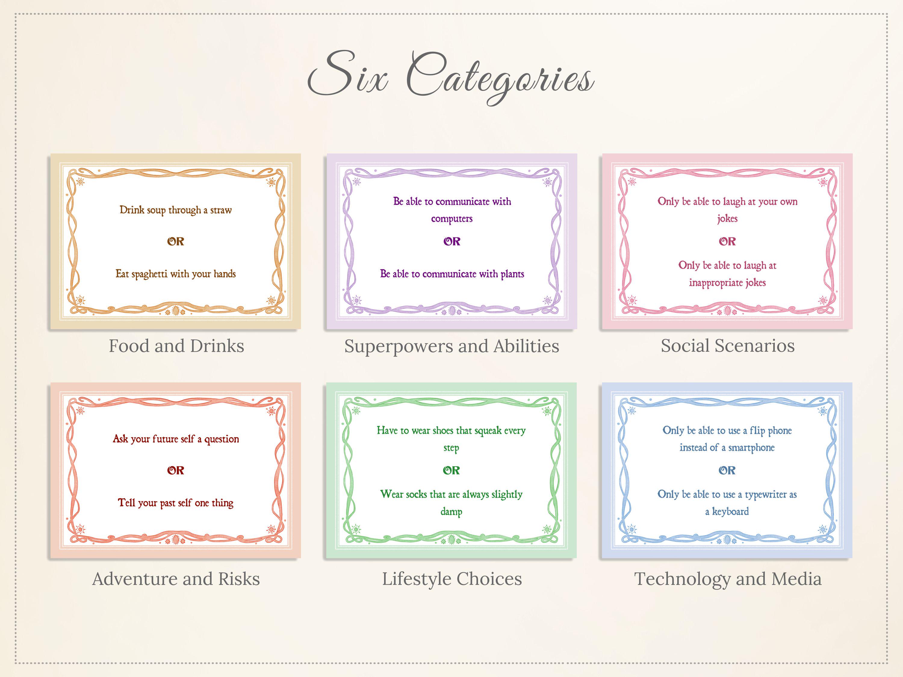 Would You Rather Game | Team Building Conversation Starter Cards | This ...