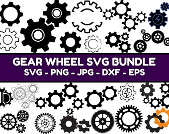 Gears SVG Bundle Cogs and Gears Svg Gears PNG Gears Clipart Metal Gears ...