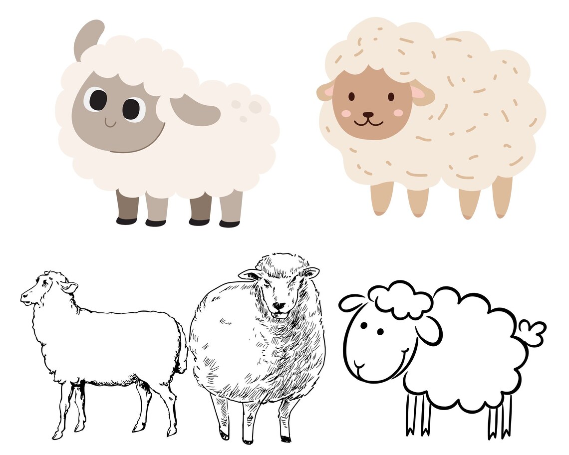 Sheep SVG Bundle, Sheep Dxf, Sheep Png, Sheep Eps, Sheep Vector, Sheep ...