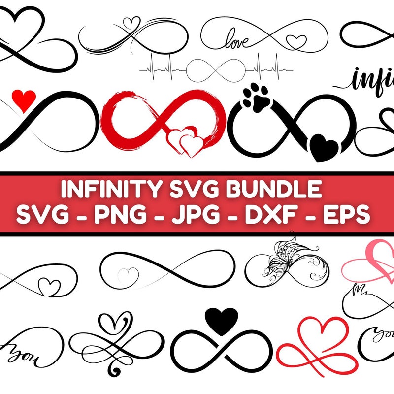 Infinity Heart Svg - Etsy