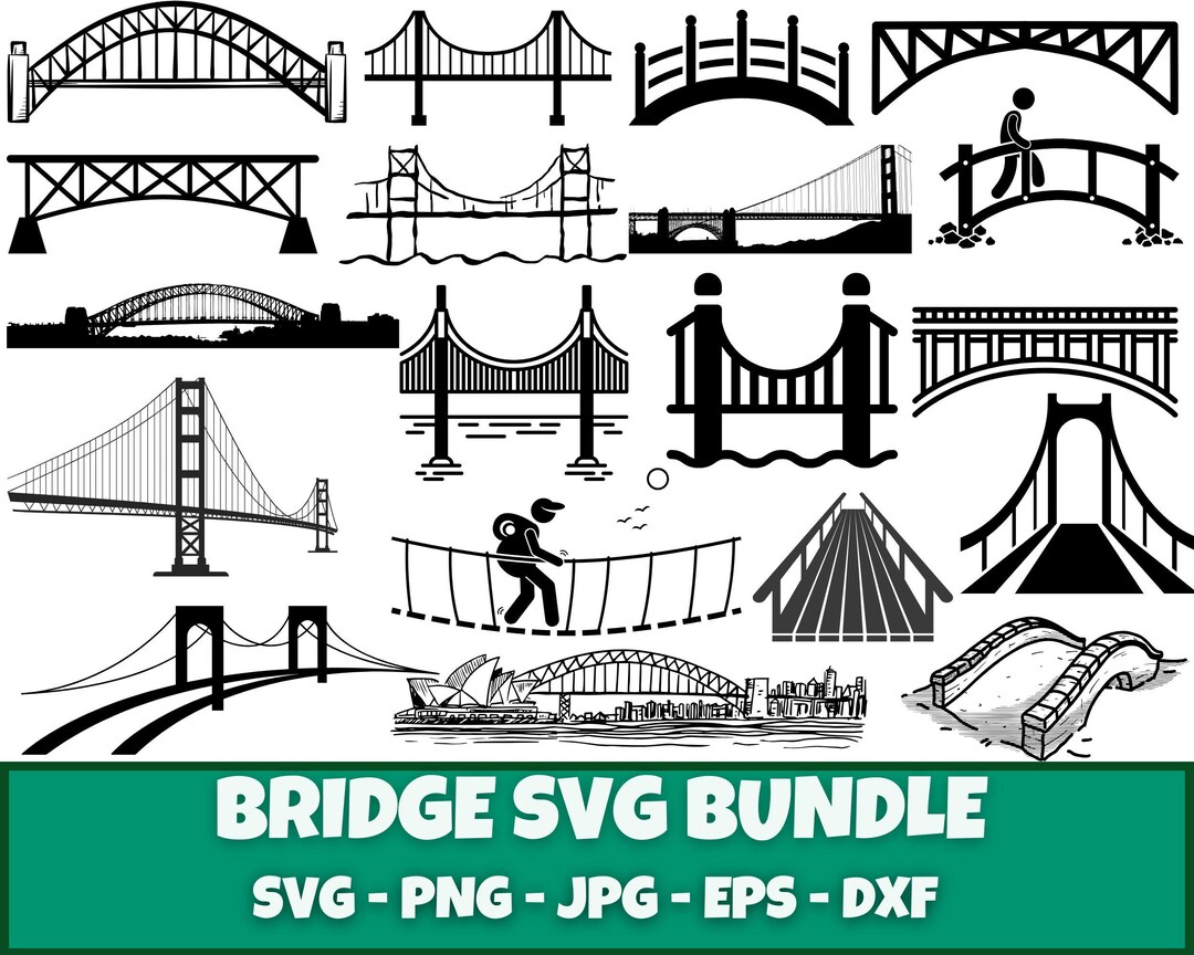 Bridge Svg, Bridge Cricut, Bridge Cut File, Bridge Svg Bundle, Bridge ...
