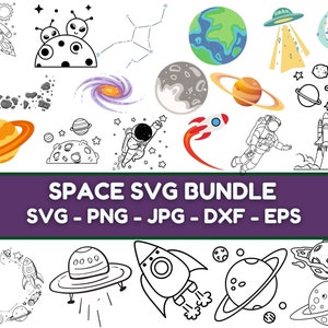 Outer Space Svg Planet Svg Galaxy Svg Astronaut Svg Solar System Svg ...
