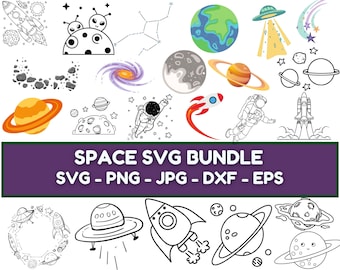 Outer Space Svg Planet Svg Galaxy Svg Astronaut Svg Solar System Svg ...
