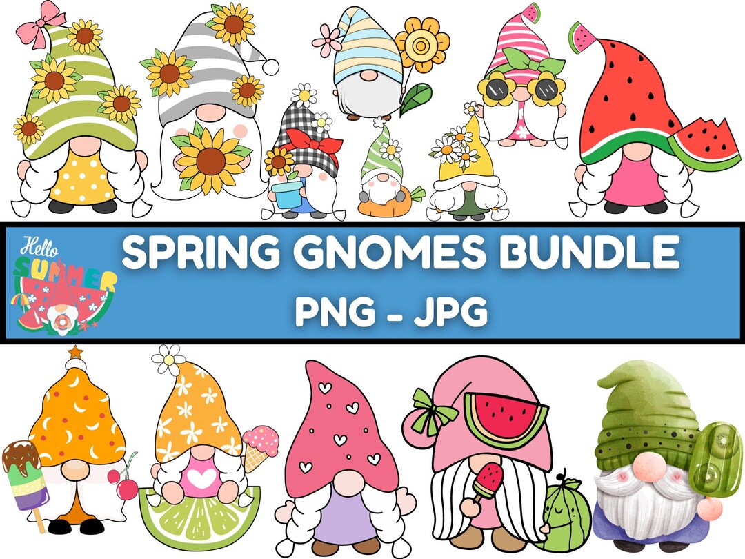 Spring Gnome Svg Garden Gnomes Svg Daisy Spring Gnomes Svg Gnomes ...