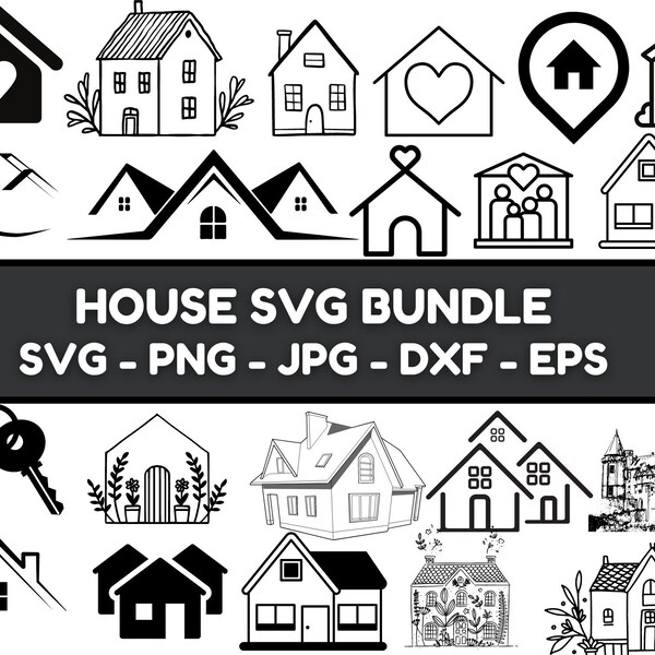 House Svg - Etsy