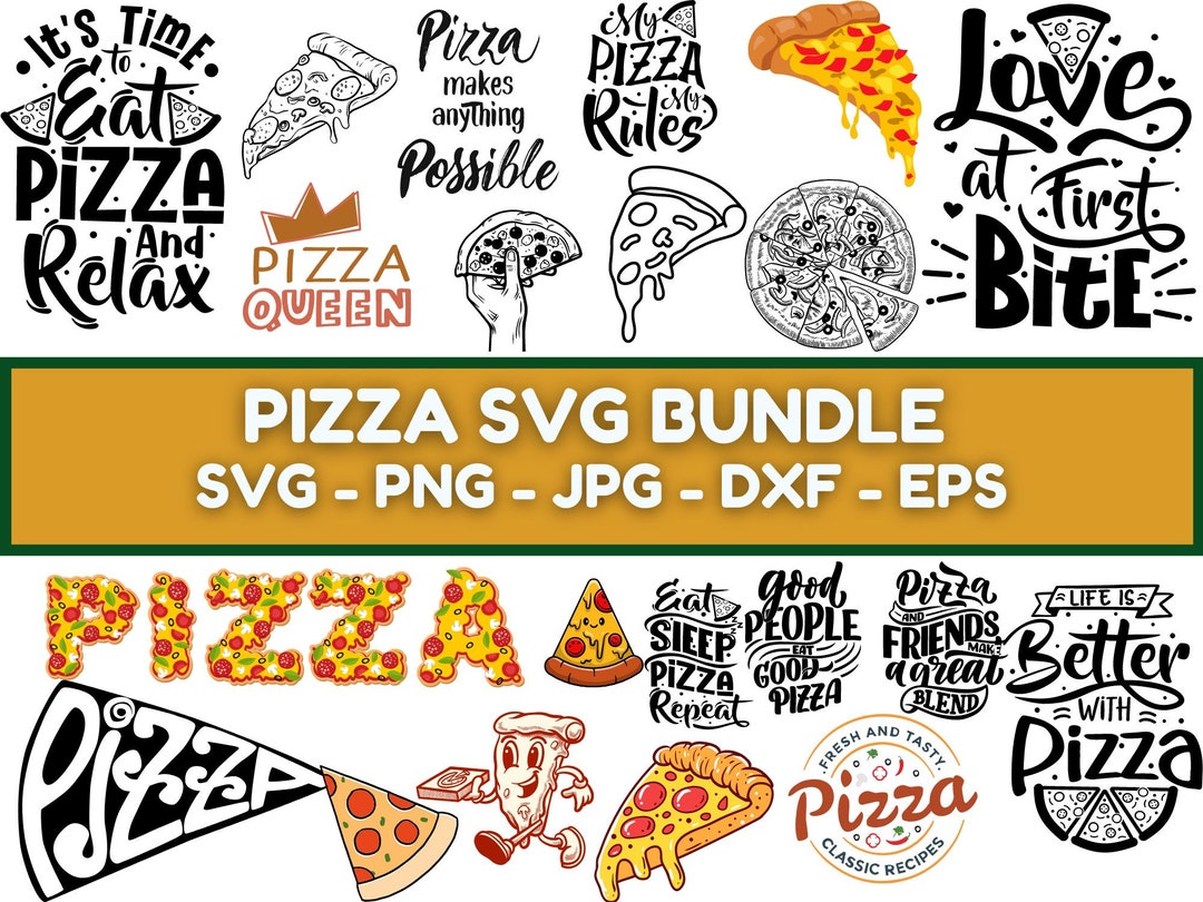 Pizza Svg Bundle ,pizza SVG, Pizza Bundle SVG, Pizza Sayings SVG, Pizza ...