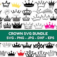 Crown Svg - Etsy