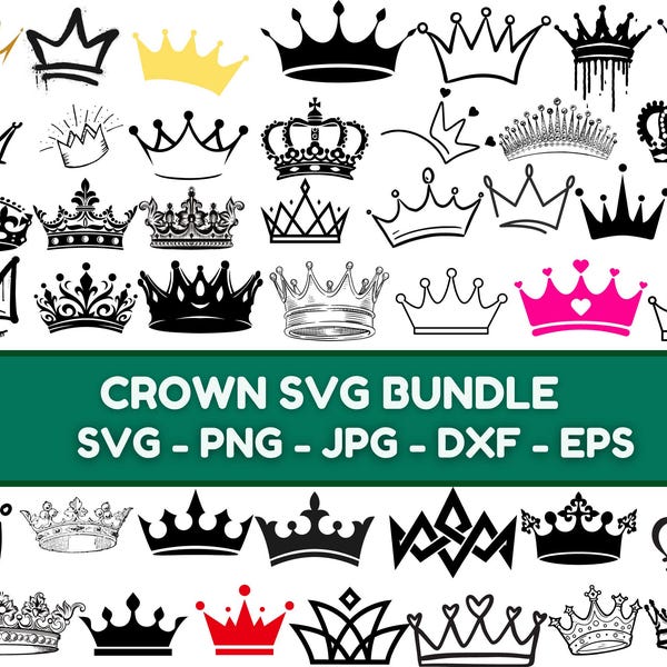 Crown Svg - Etsy