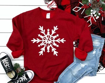 Snowflake shirt | Etsy