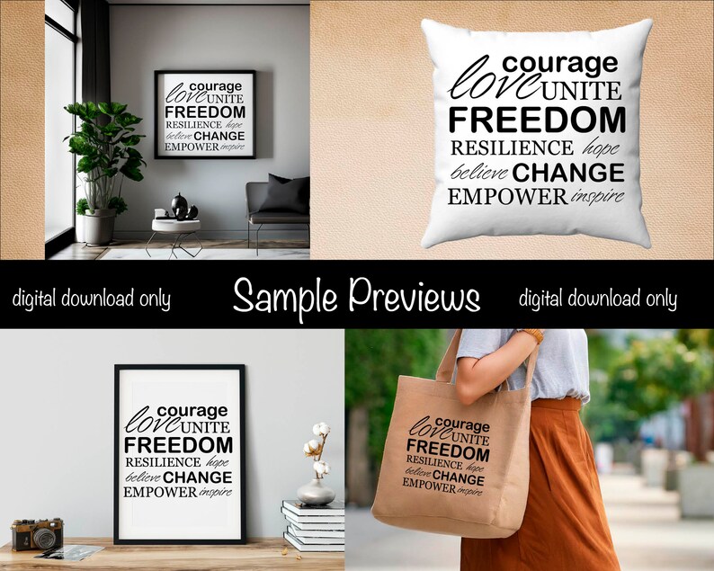 Inspiring Words SVG Files for Cricut Files for Sublimation Designs ...