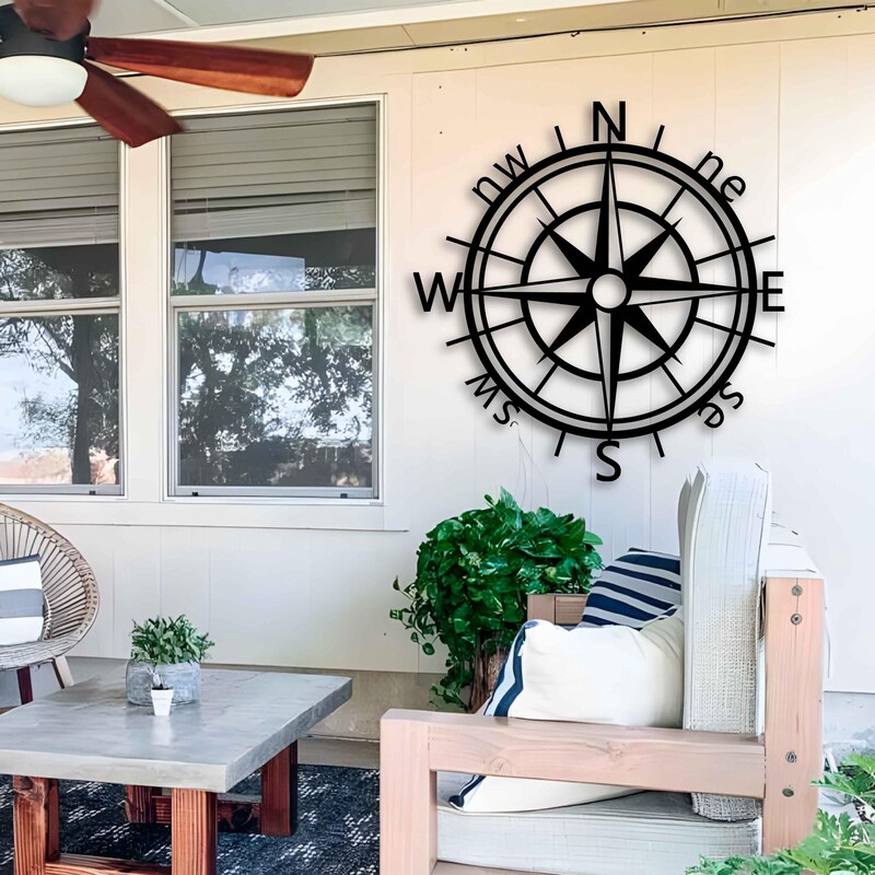 Compass Wall Art - Etsy