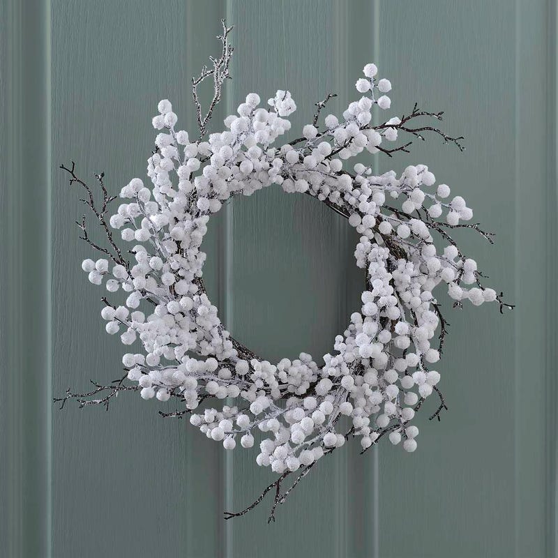 White Berry Wreath - Etsy