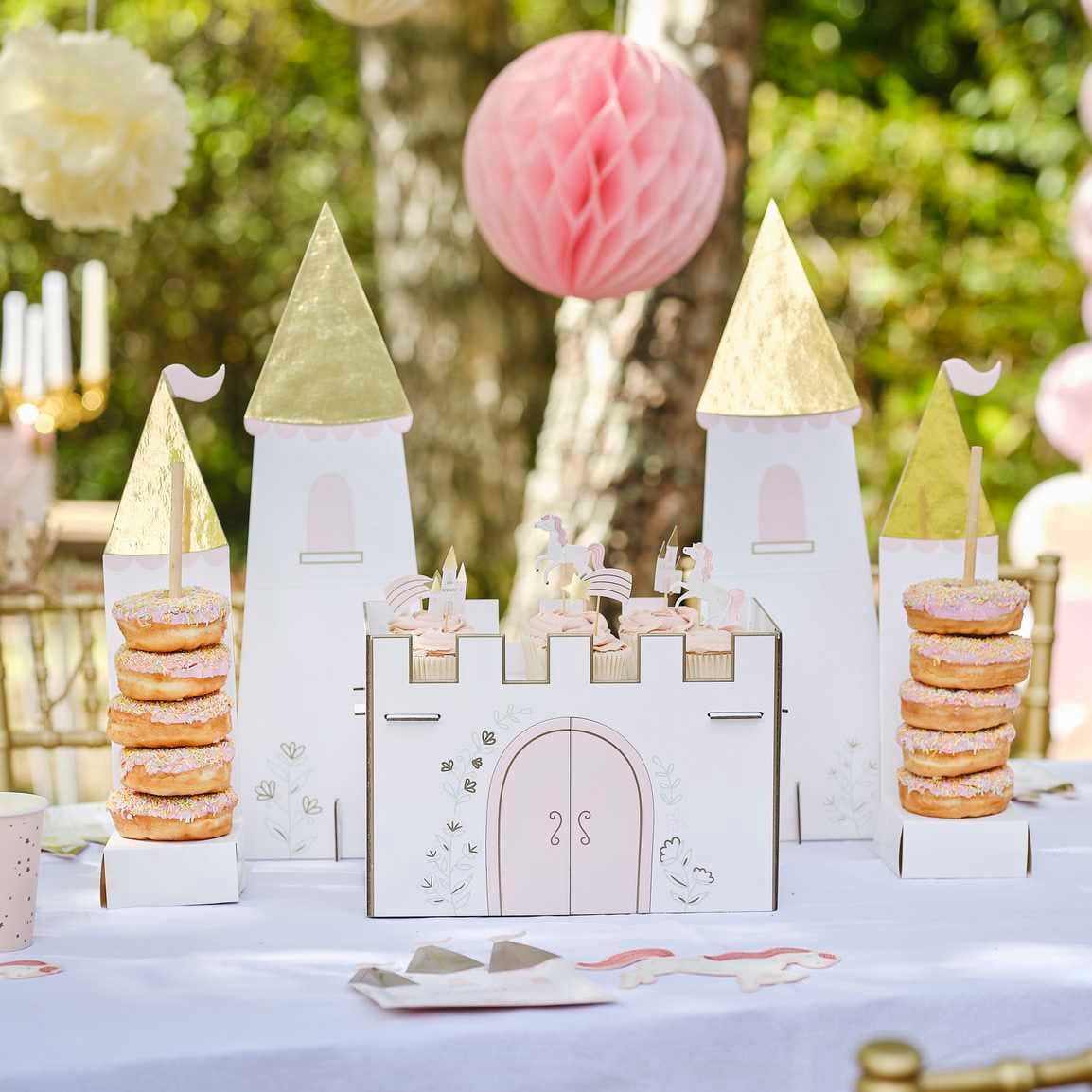 Princess Party Castle Treat Cake Donut Stand - Add Takeaway Bags and ...