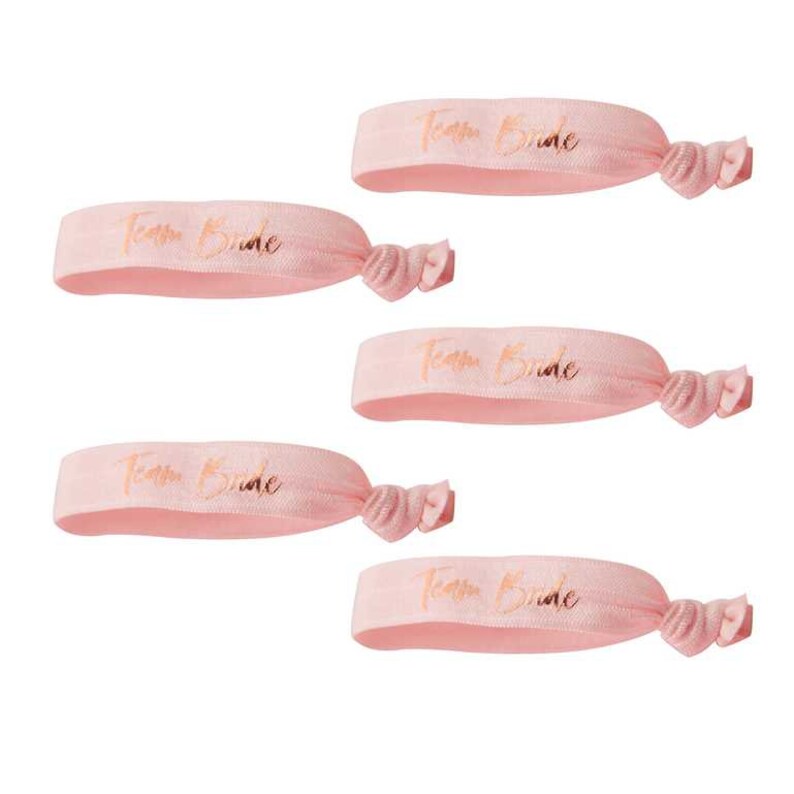 Pink Team Bride Hen Party Wrist Bands Pack 5 - Bridal Shower - Hen Do ...