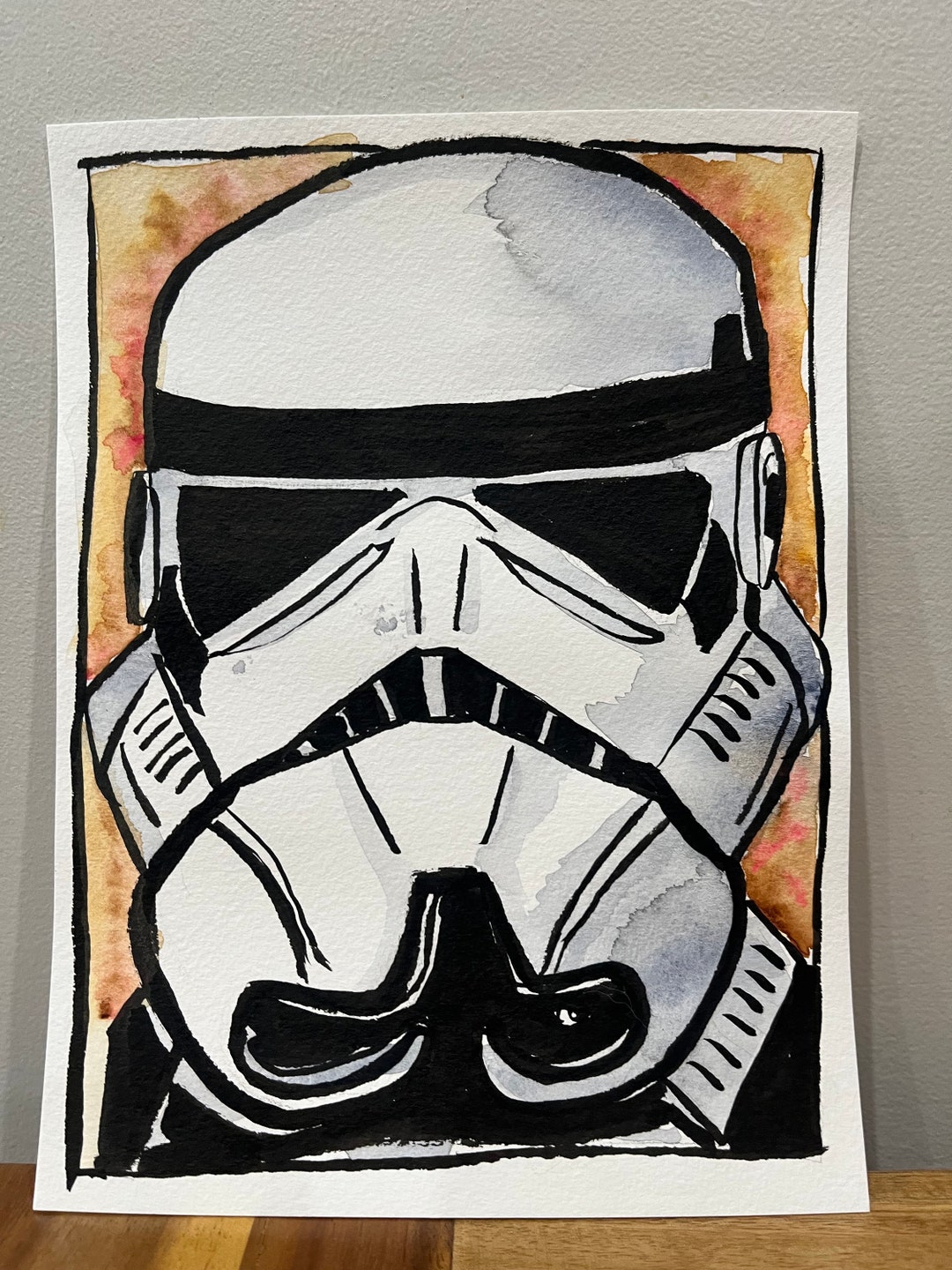 Stormtrooper Portrait-original Art - Etsy