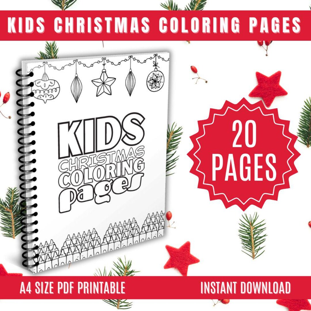 20 Christmas Coloring Pages for Kids | Printable Holiday Activity ...