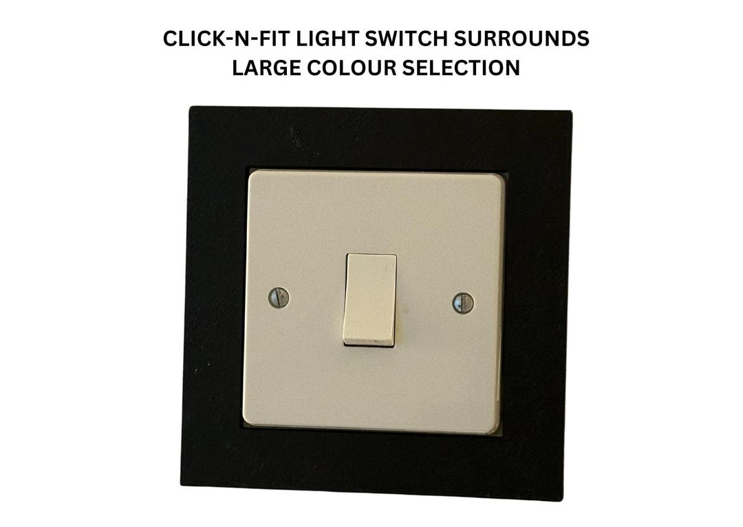 Interchangeable Click-n-fit Light Switch Surround for UK Light Switches ...
