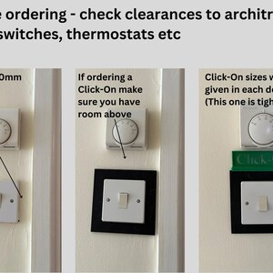 Interchangeable Click-n-fit Light Switch Surround for UK Light Switches ...